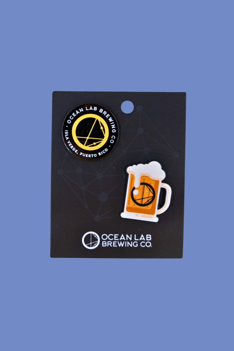 Ocean Lab Beer Mug - Two Pin Set – Ocean Lab Brewing Co.