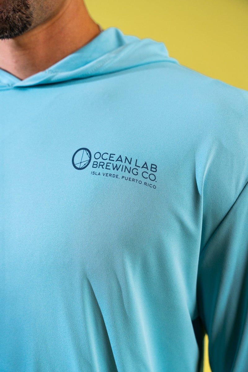 IPA Chilling Shark Hooded Rashguard - Ocean Mist* – Ocean Lab Brewing Co.