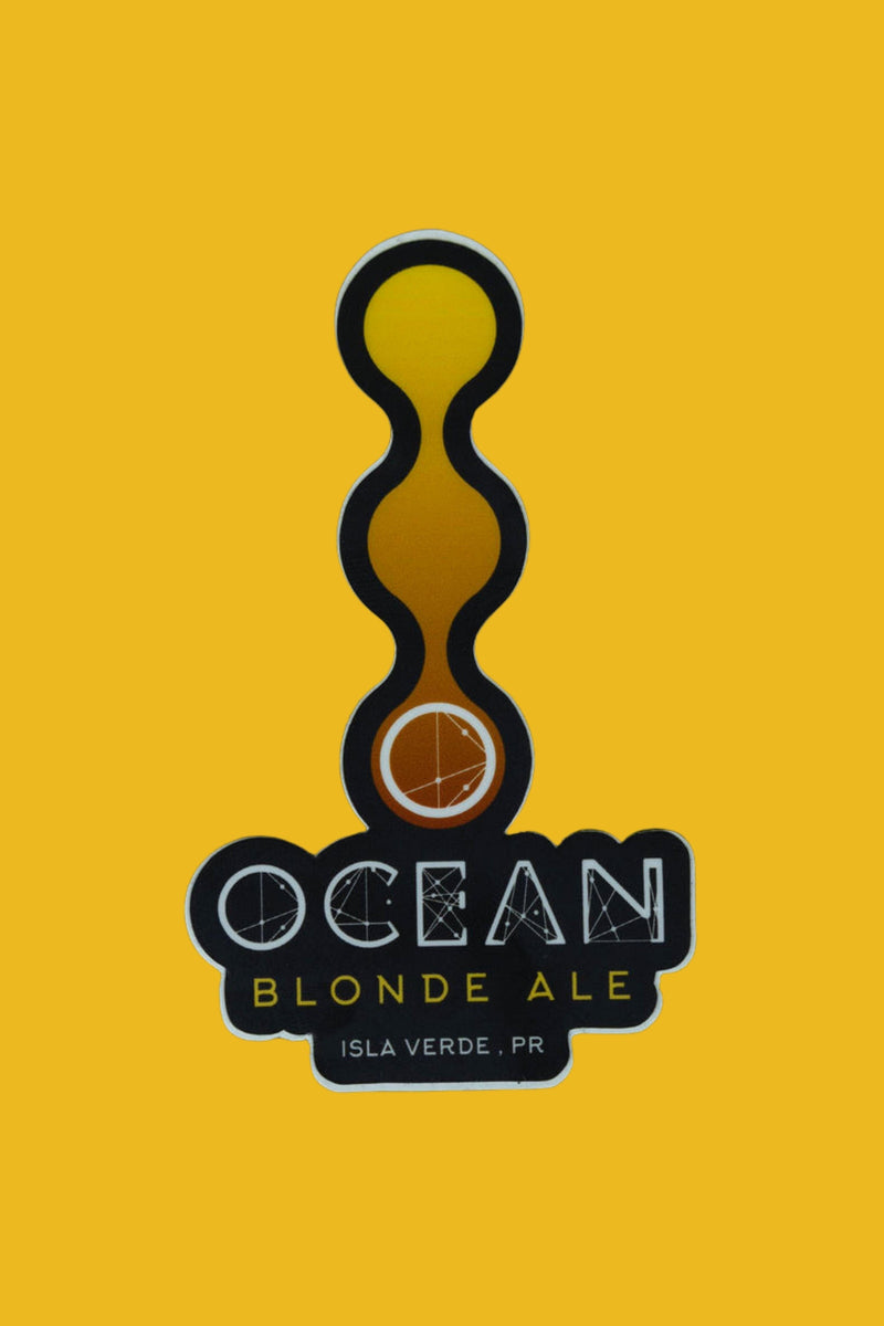 Blonde Drop Sticker – Ocean Lab Brewing Co.