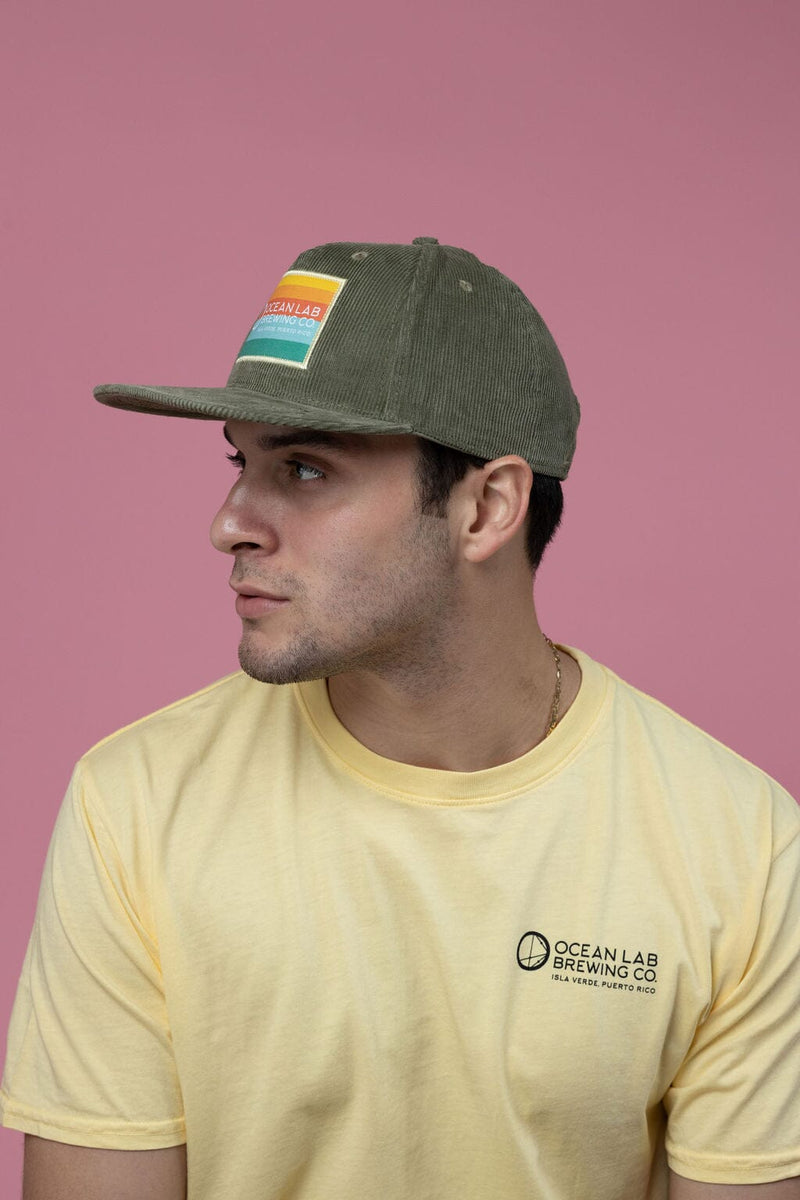 Ocean Lab 5 Panel Corduroy Cap - Olive – Ocean Lab Brewing Co.