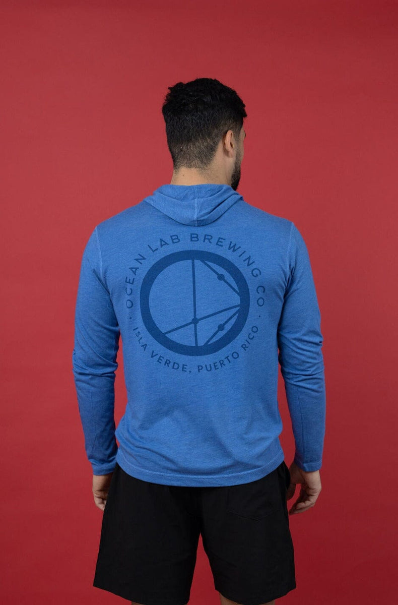 Hoodie T-Shirt - Sapphire Blue – Ocean Lab Brewing Co.