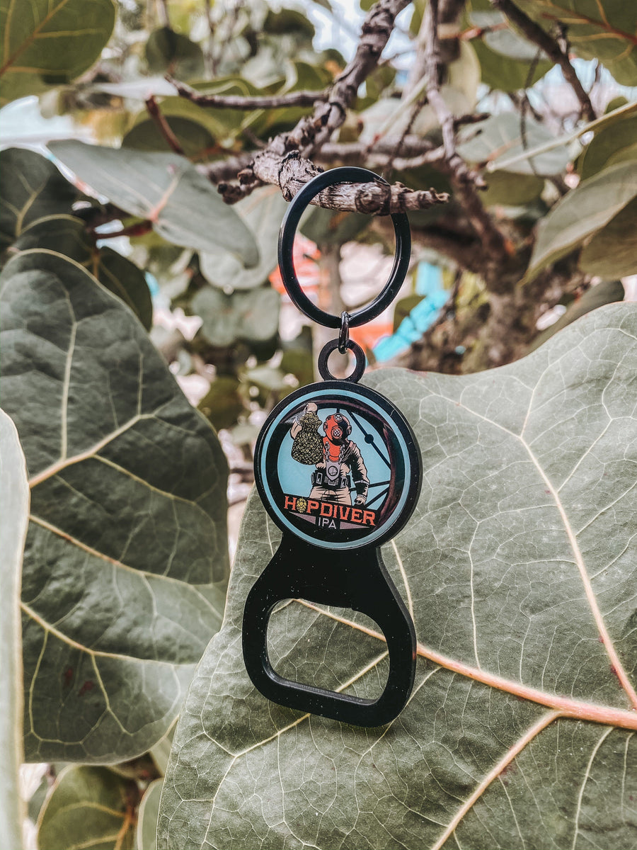 HopDiver Keychain Bottle Opener – Ocean Lab Brewing Co.