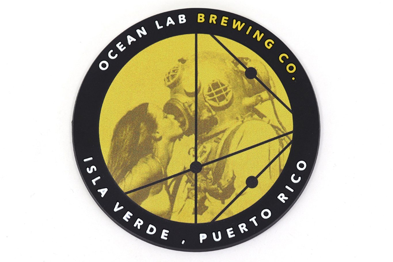 HopDiver Kiss Coaster – Ocean Lab Brewing Co.