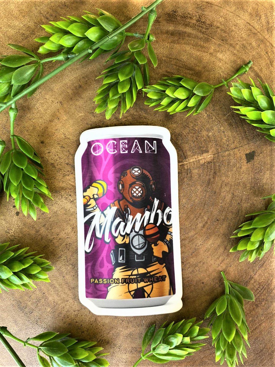 Mambo Can Sticker – Ocean Lab Brewing Co.