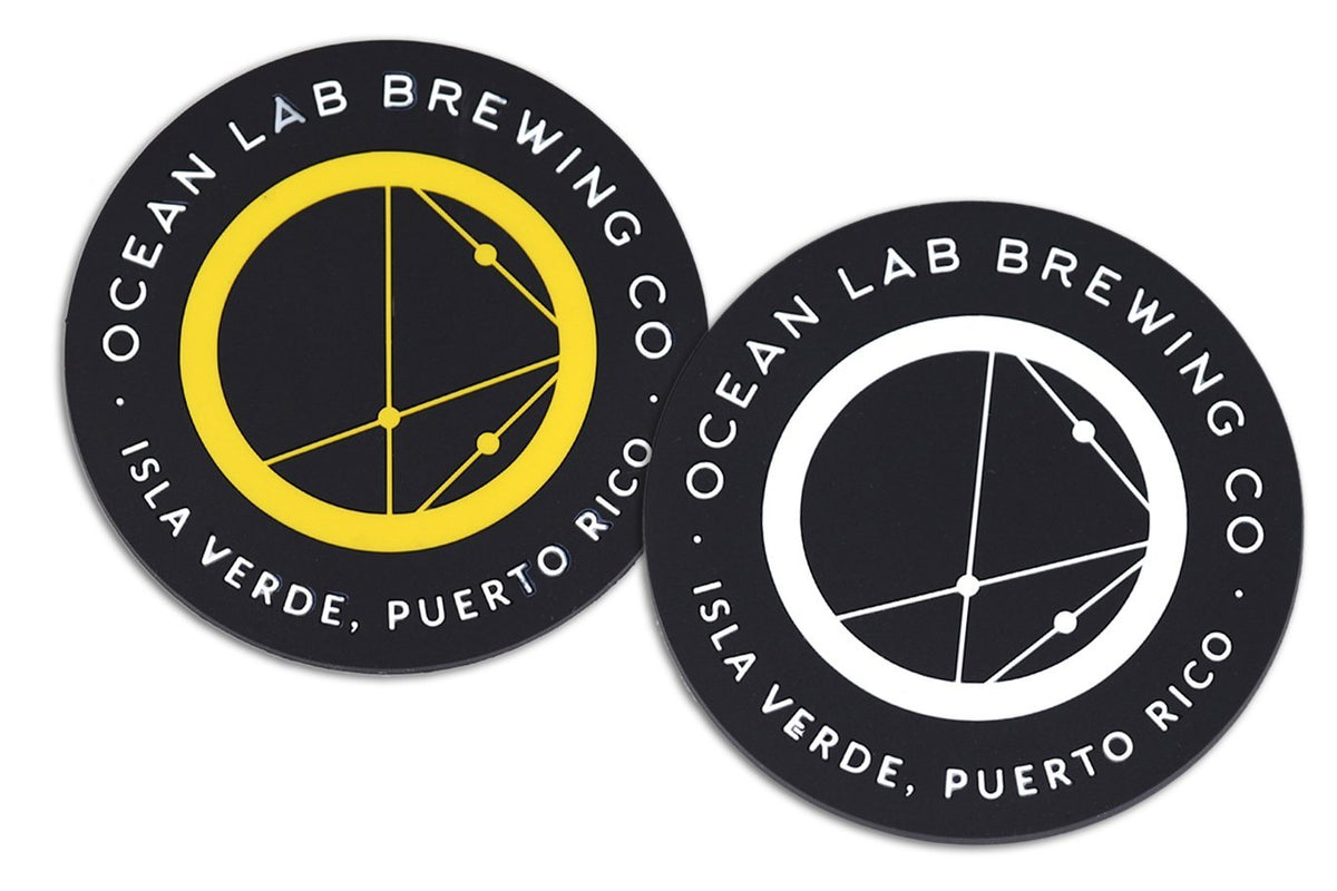 Ocean Lab Corp Logo Coaster – Ocean Lab Brewing Co.