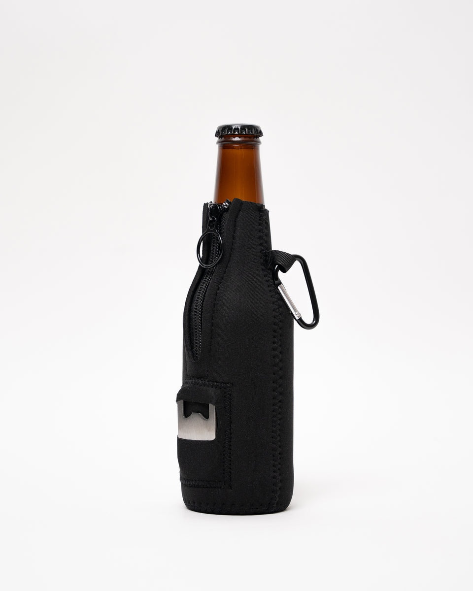 Neoprene Ocean Lab Logo Bottle Insulator - Black – Ocean Lab Brewing Co.