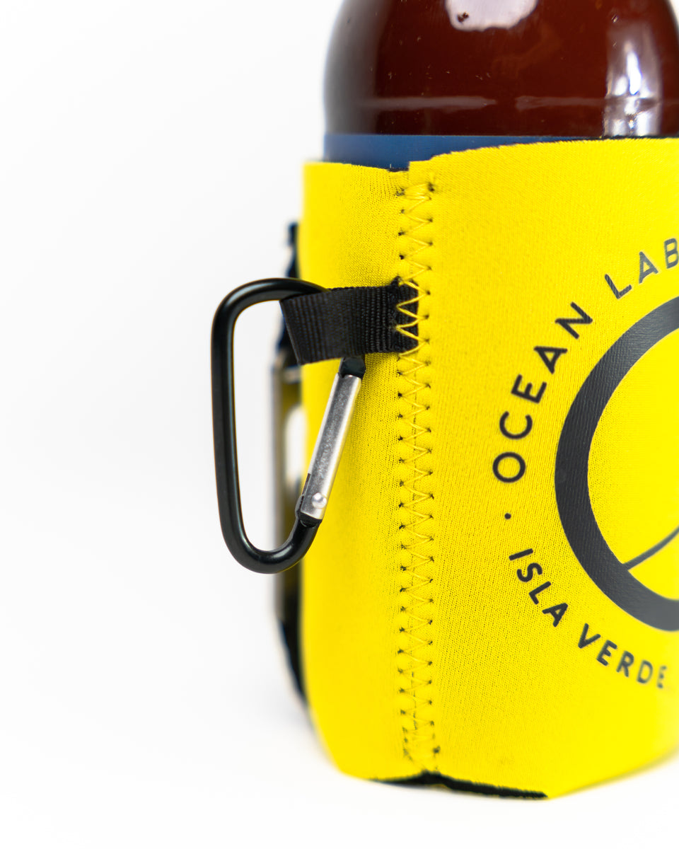 Ocean Lab Logo Can Insulator - Yellow – Ocean Lab Brewing Co.