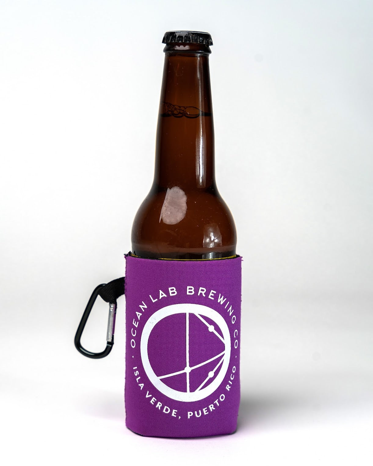 Ocean Lab Logo Can Insulator - Magenta – Ocean Lab Brewing Co.
