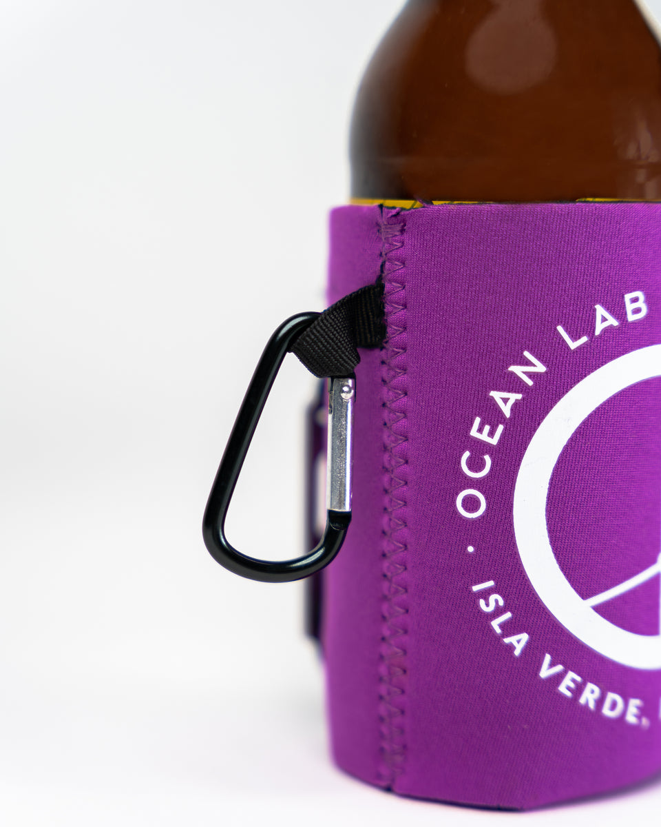 Ocean Lab Logo Can Insulator - Magenta – Ocean Lab Brewing Co.