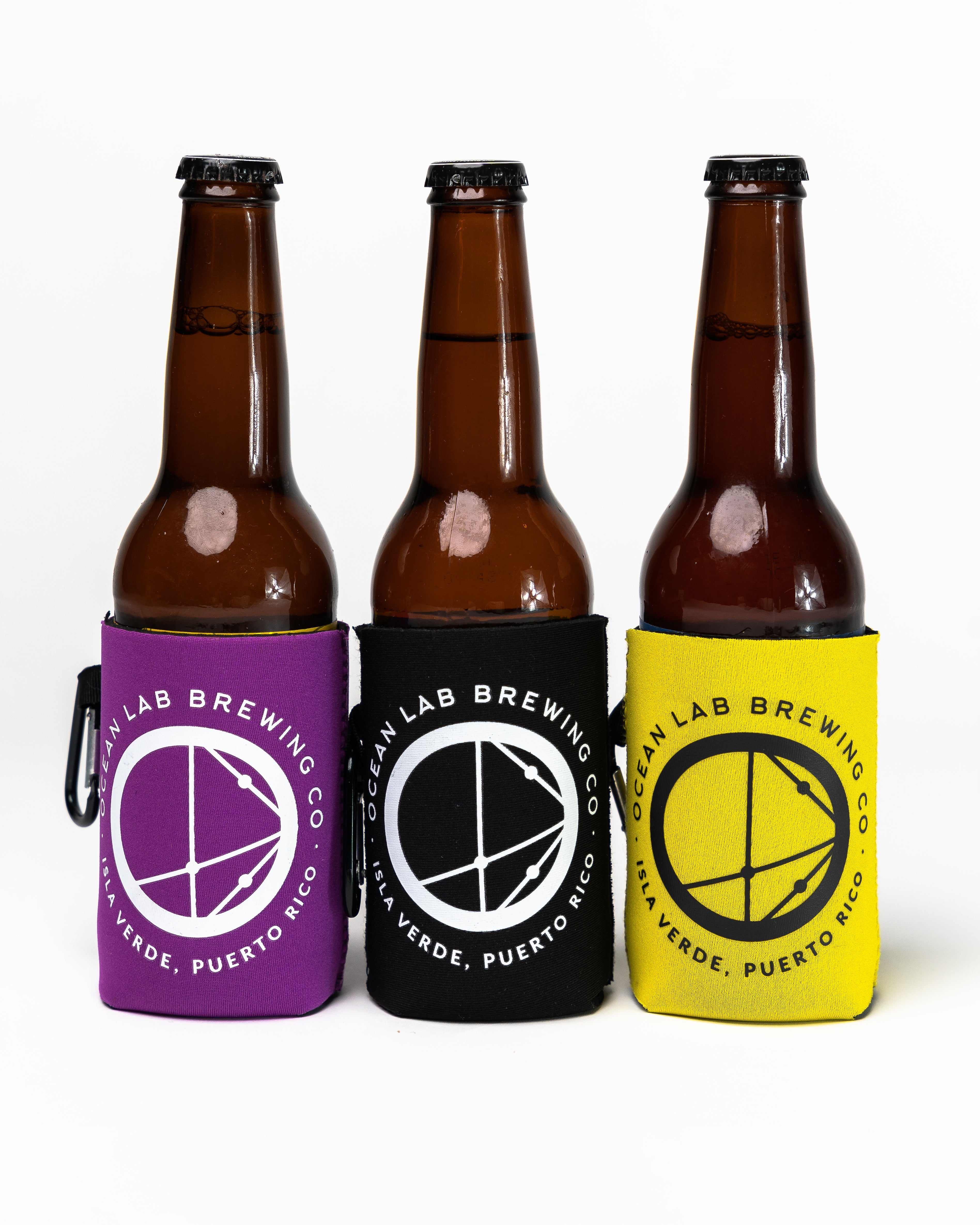 Ocean Lab Logo Can Insulator - Magenta – Ocean Lab Brewing Co.