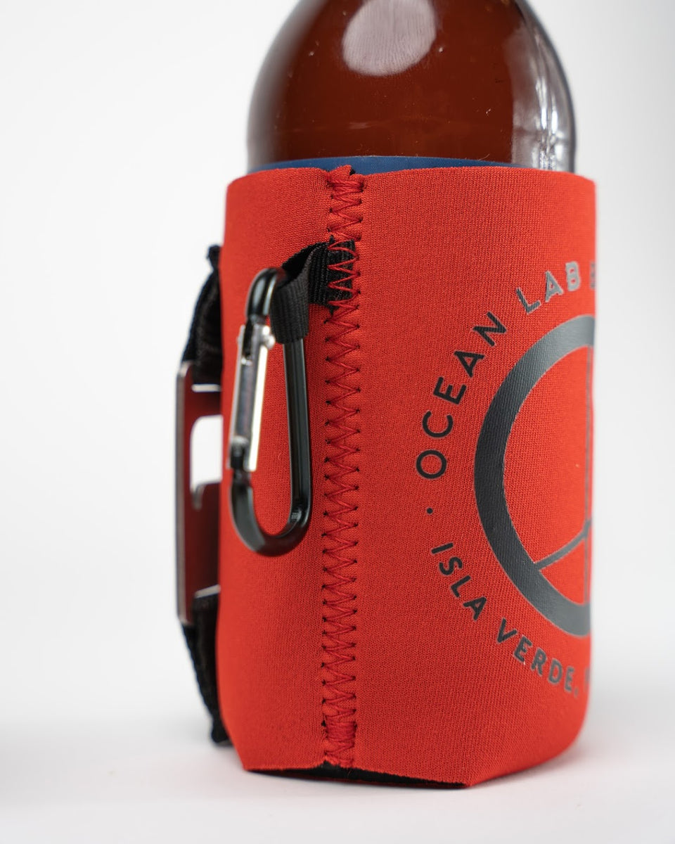 Ocean Lab Logo Can Insulator - Red – Ocean Lab Brewing Co.